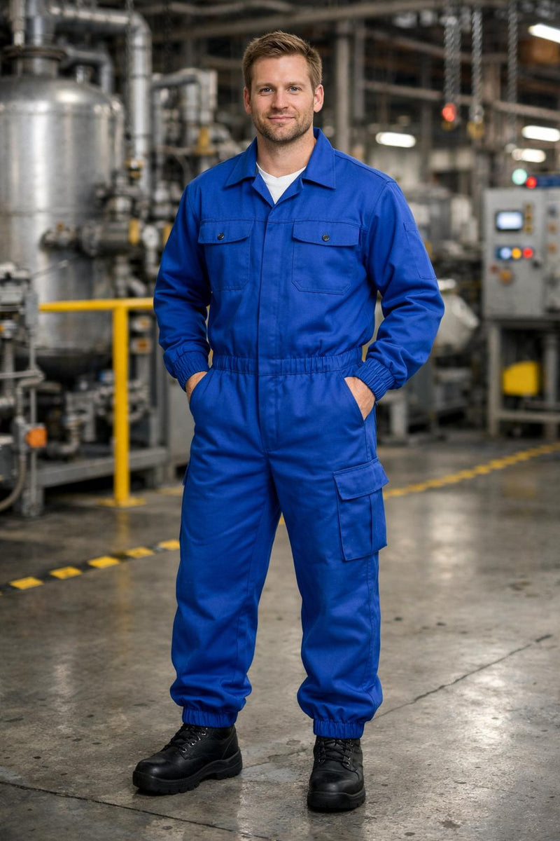 Boiler Suit Men - Navy Blue Overalls – Built Tough