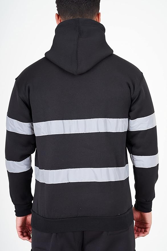 Hi Vis Hoodie Black – Built Tough