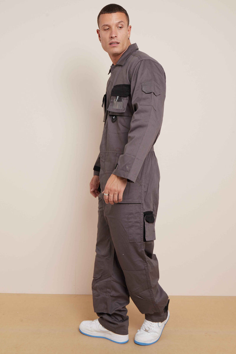 Grey Overalls | Mechanic Workwear Coveralls – Built Tough