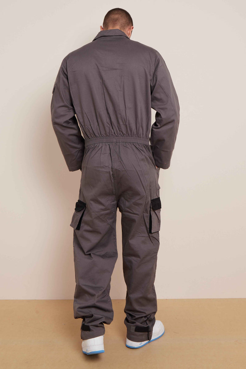 Grey Overalls | Mechanic Workwear Coveralls – Built Tough