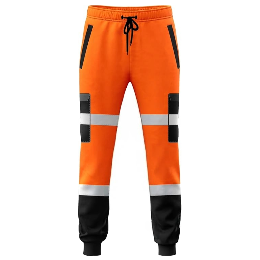Orange Black Hi Vis Joggers – Built Tough