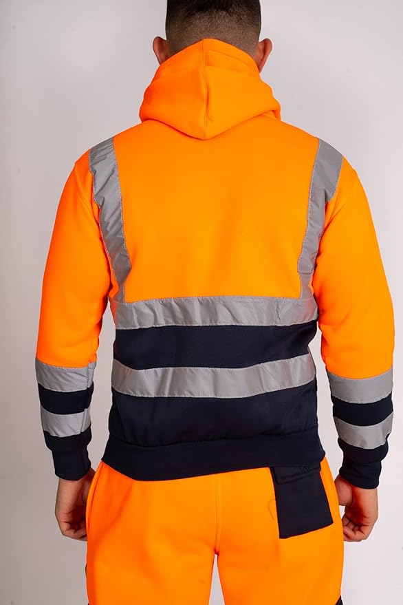 Orange Hi Vis Jumper | High Vis Hoodie – Built Tough