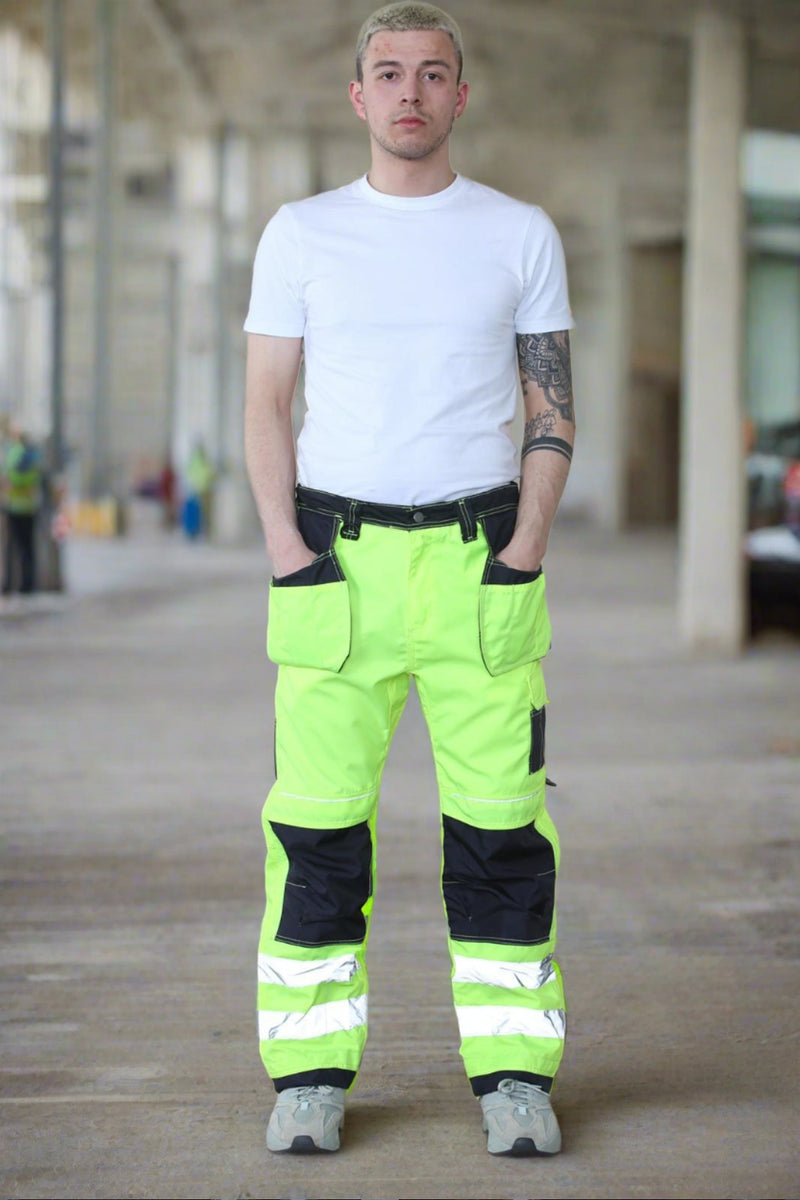 Hi Vis Builders Trousers - high visibility work holster – Built Tough