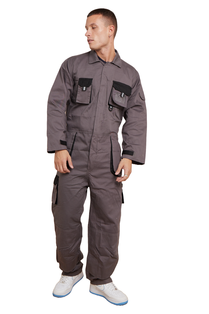 Grey Overalls | Mechanic Workwear Coveralls – Built Tough