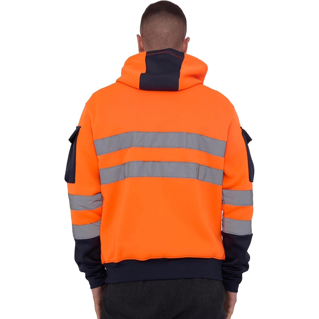 Hi Vis Hoodie - Safety Work Jumper – Built Tough