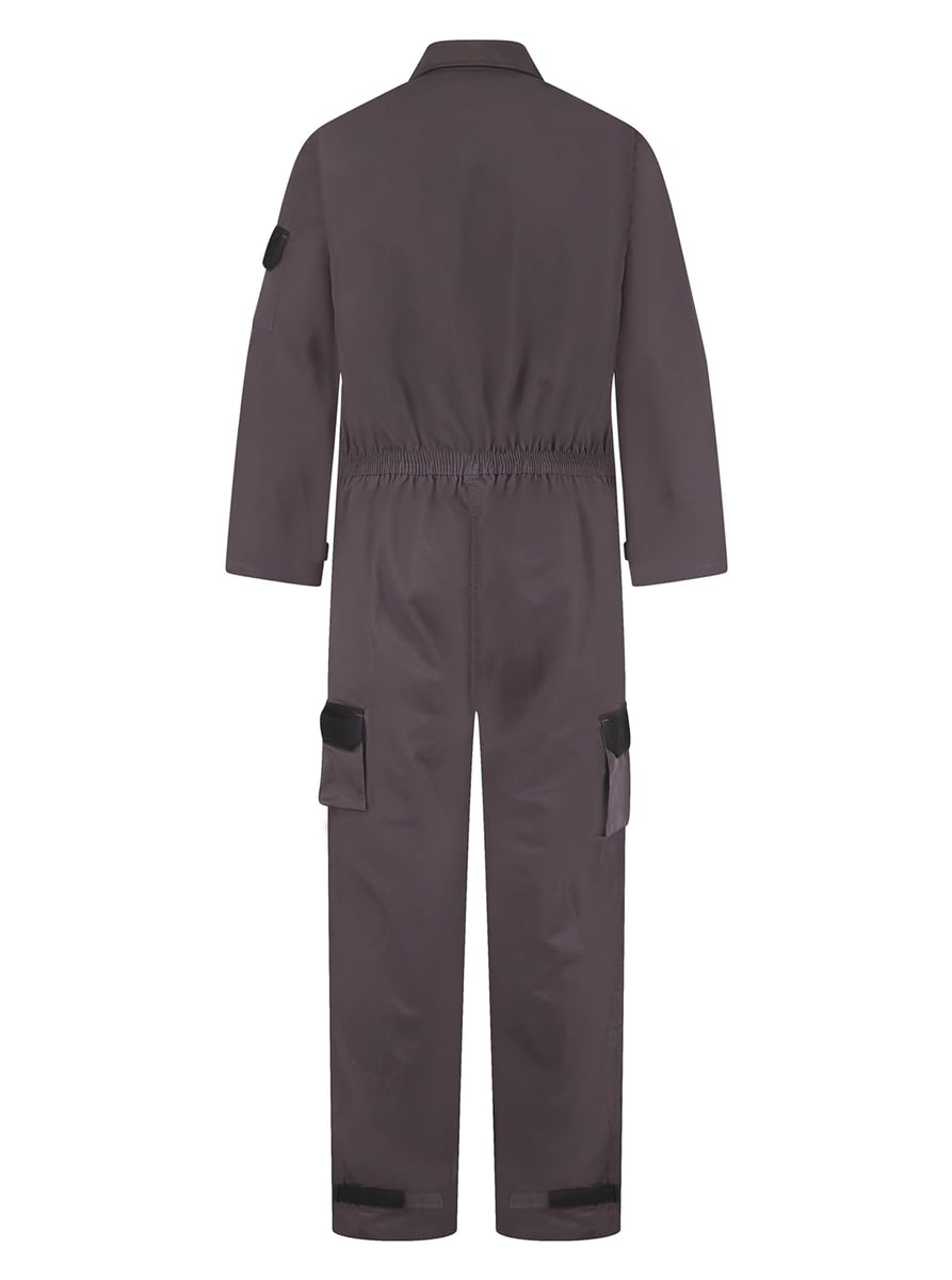 Men's Work Overalls - Grey Boiler Suit Coverall – Built Tough
