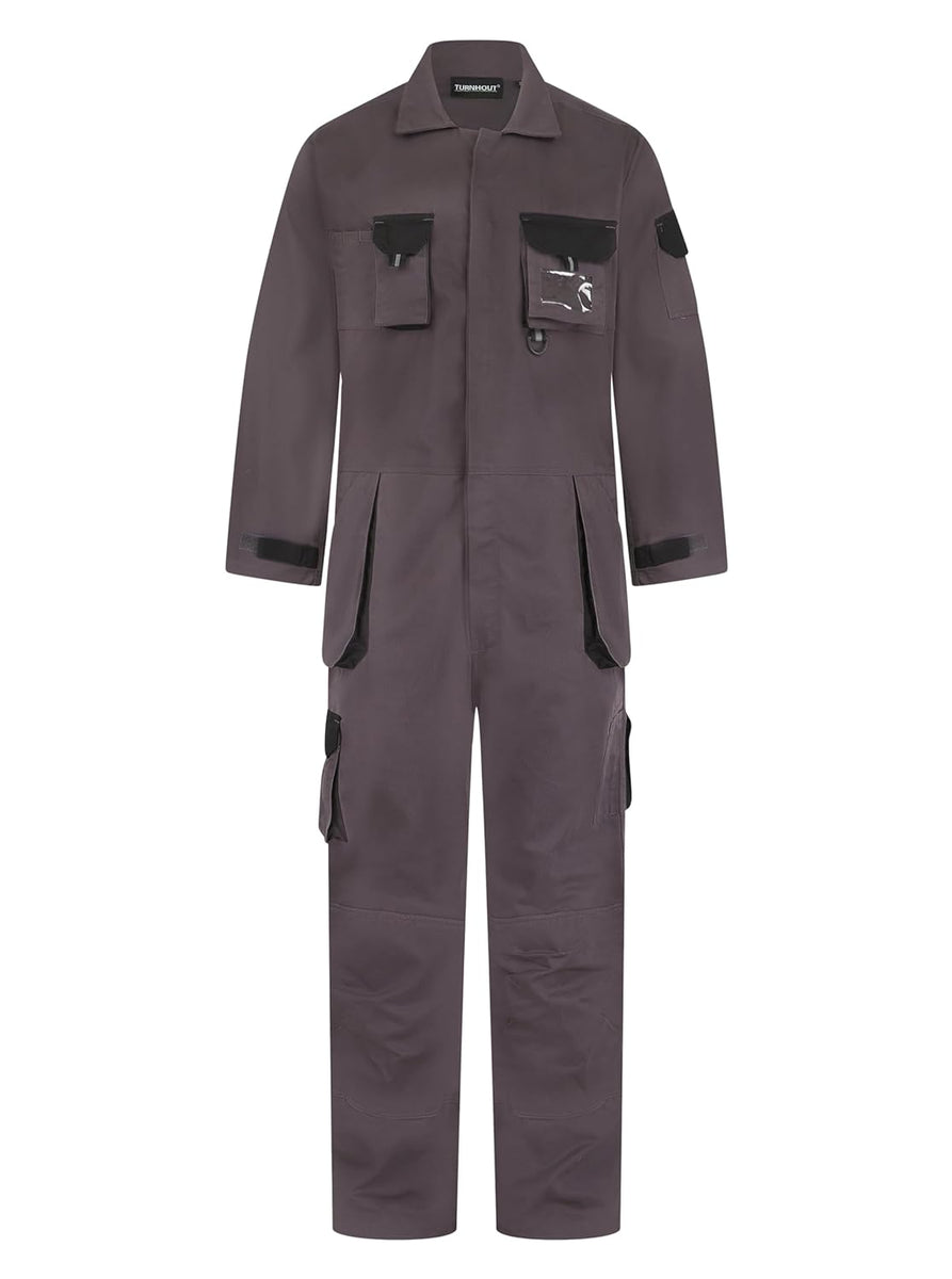 Men's Work Overalls - Grey Boiler Suit Coverall – Built Tough
